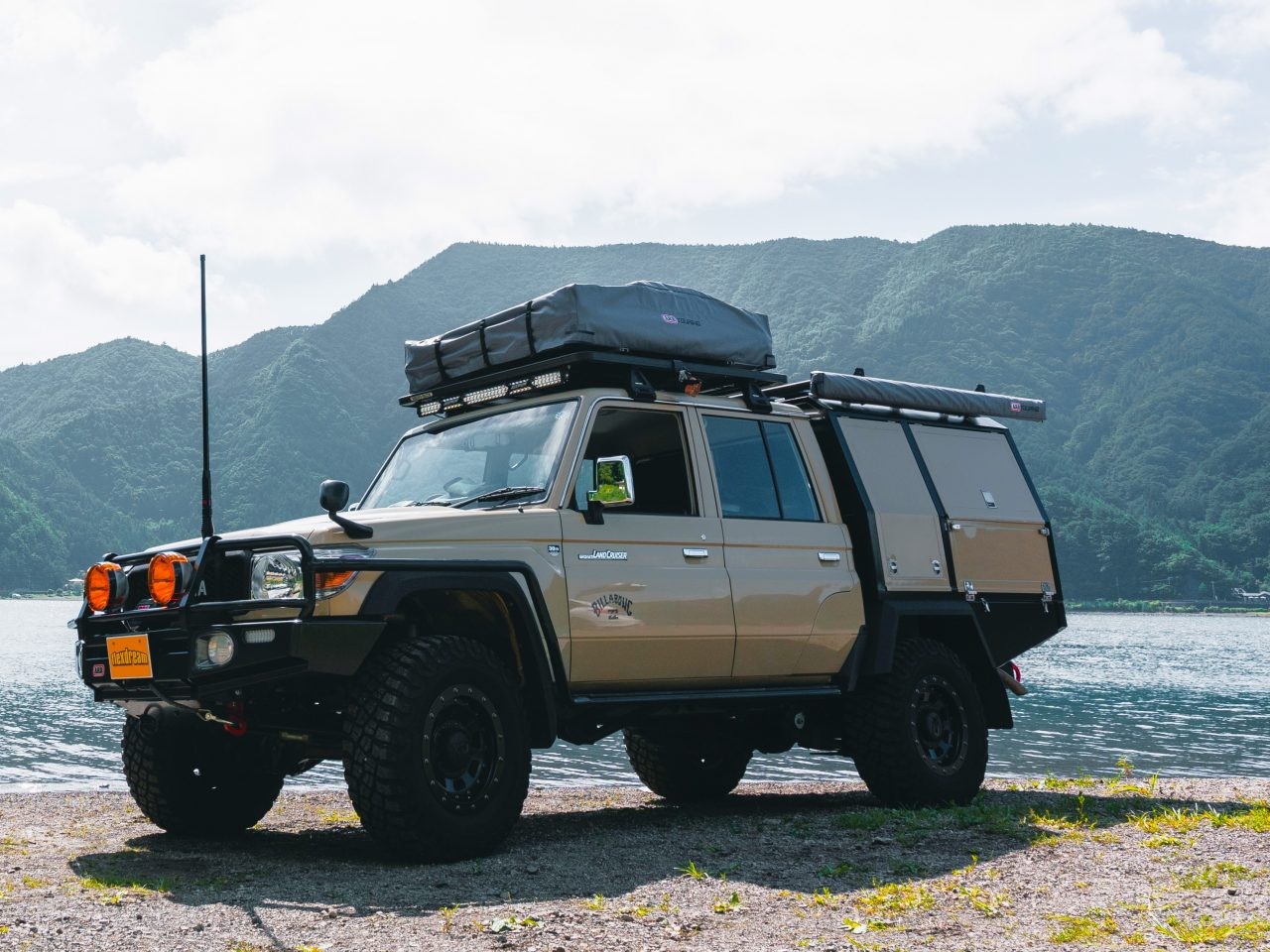 アソモビ_ASOMOBI_ランクル79_オーバーランド_オーバーランダー_ARB4x4_ルーフトップテント_ARBバンパー_ワンオフカーゴボックス_flexdream｜ランクル専門店カスタム ...