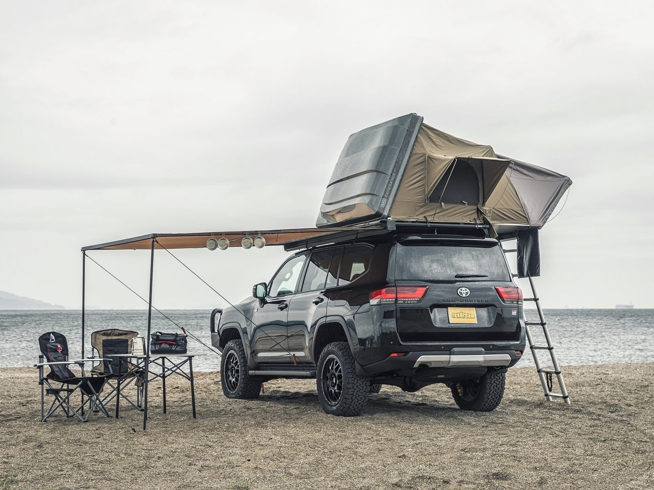 GOODOPENAIRS2022_myX_神奈川トヨタ_トヨタモビリティ神奈川_東扇島東公園_flexdreamブース_ランクル300_GRsport_ARB4x4_サイドオーニング ...